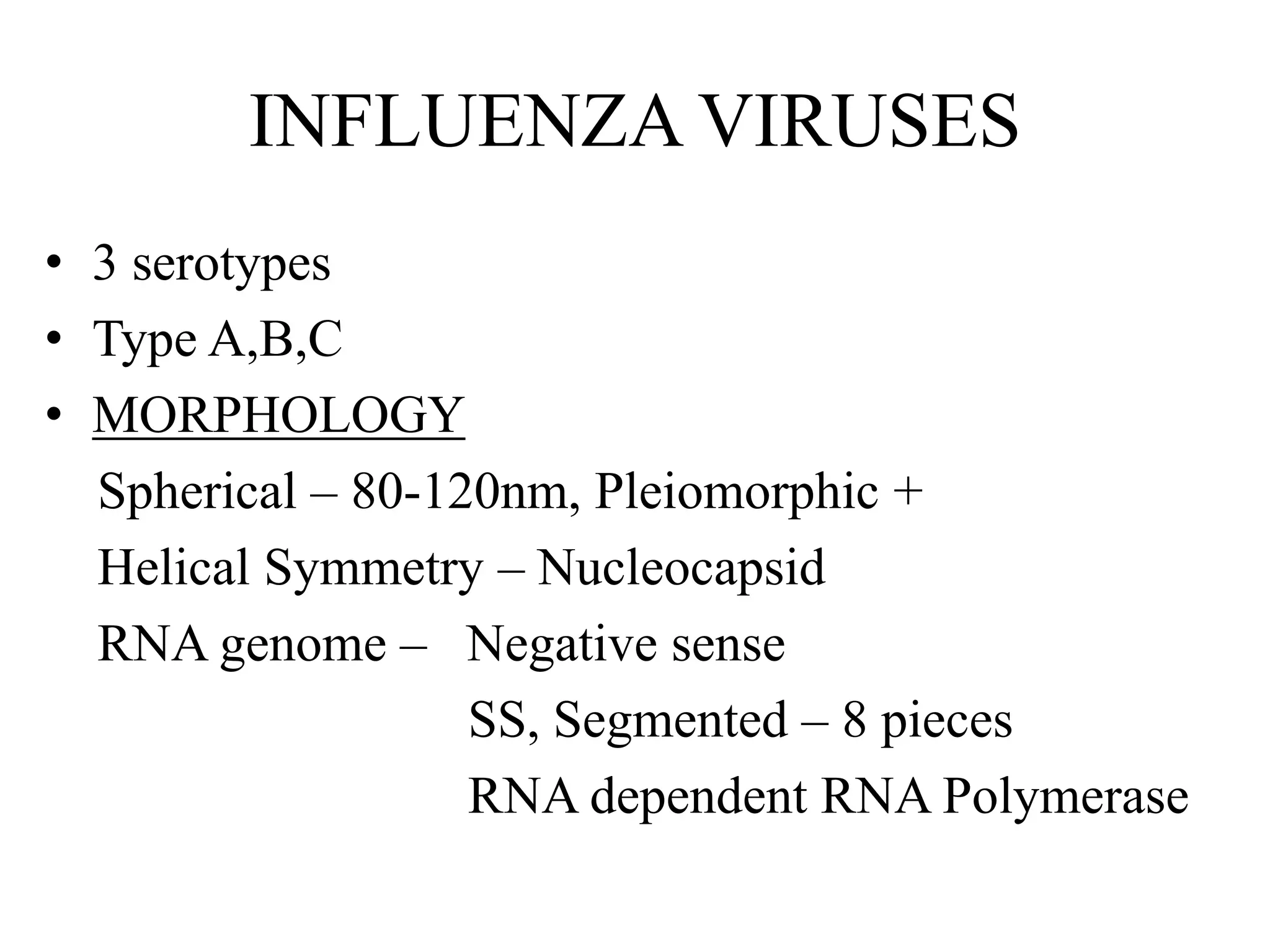 Orthomyxovirus - Morphology and laboratory diagnosis | PPTX
