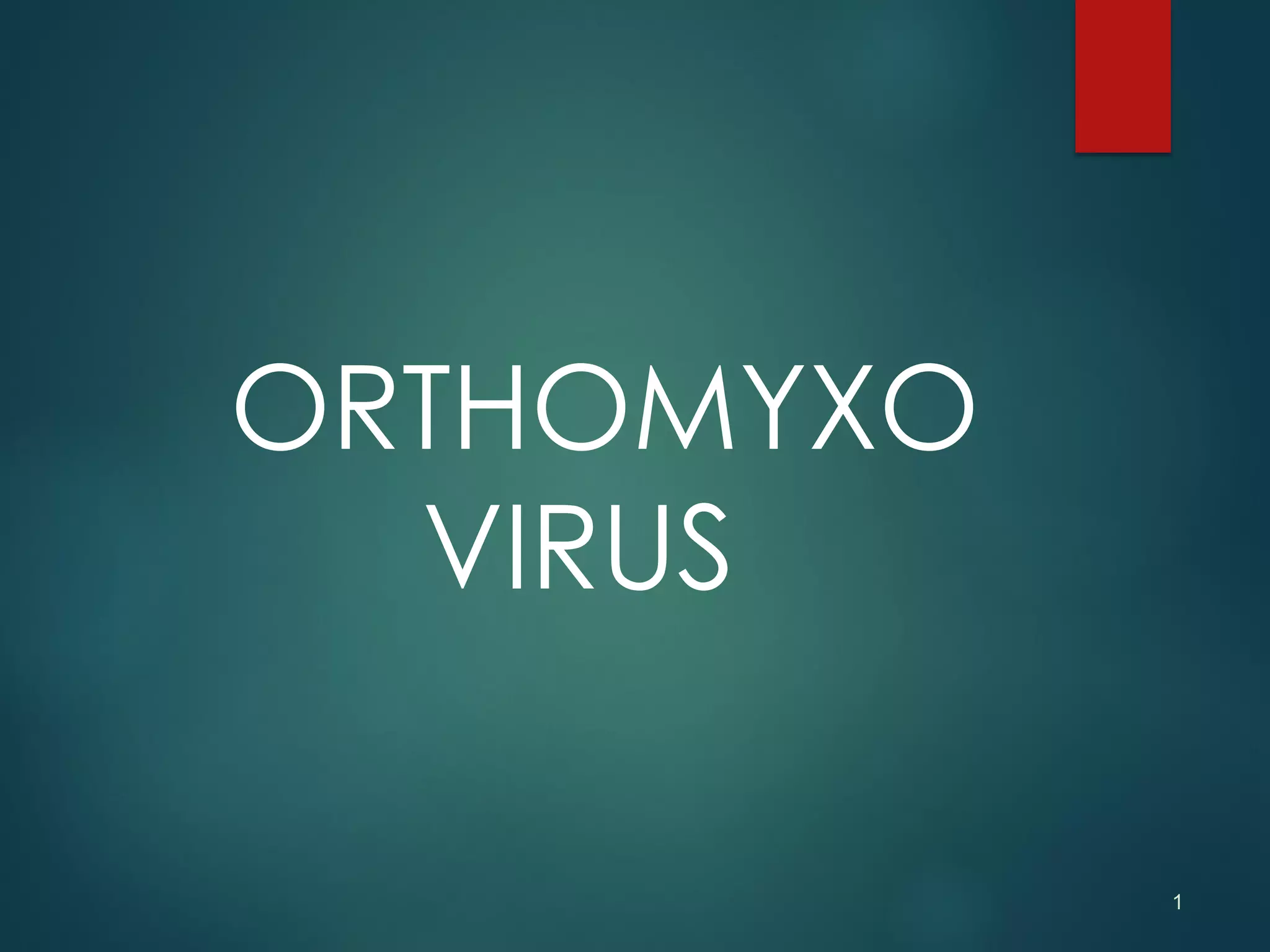 orthomyxovirus slides | PDF