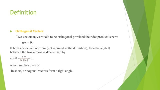 Orthogonality | PPTX