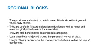 Orthopaedic analgesia and blocks | PPTX