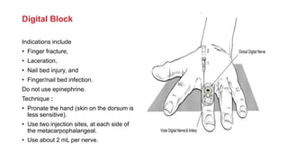 Orthopaedic analgesia and blocks | PPTX