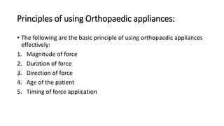 Orthopaedic appliance seminar | PPTX