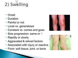 Orthopaedic history taking ugpg | PPT