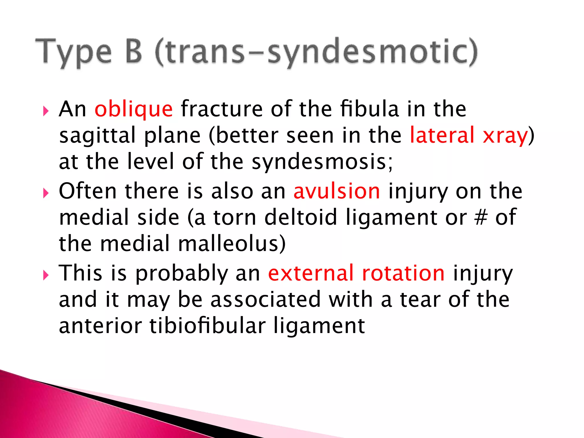 Tibia and fibula diaphysis, ankle and foot injuries | PPTX
