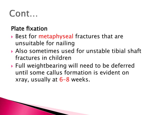 Tibia and fibula diaphysis, ankle and foot injuries | PPTX