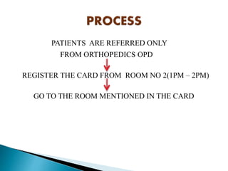 Orthopaedics opd workflow | PPTX