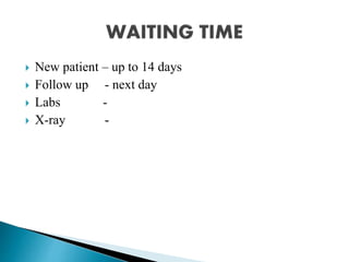 Orthopaedics opd workflow | PPTX