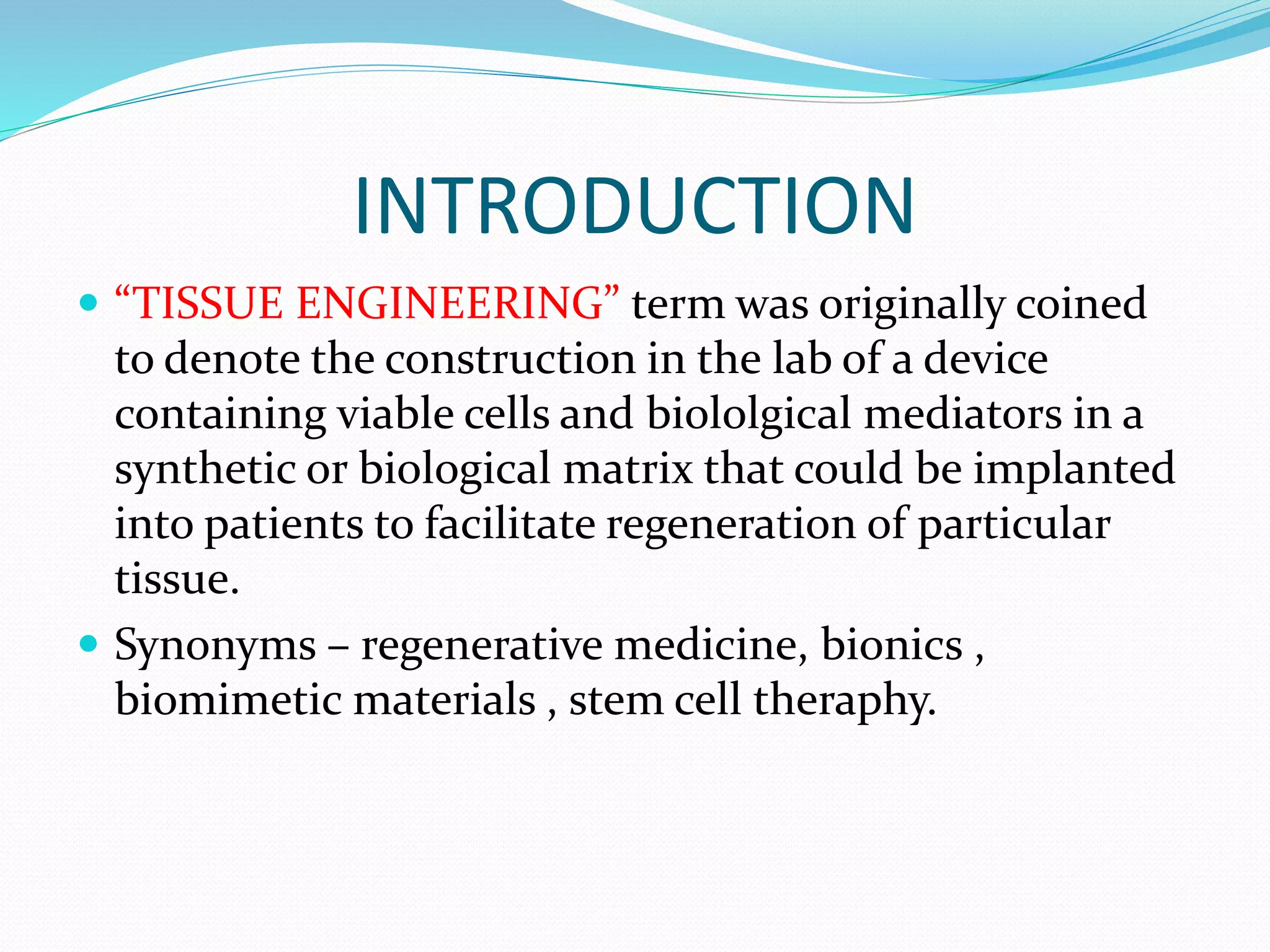 Orthopaedic tissue engineering | PPT
