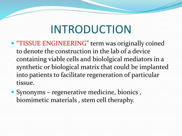 Orthopaedic tissue engineering | PPT