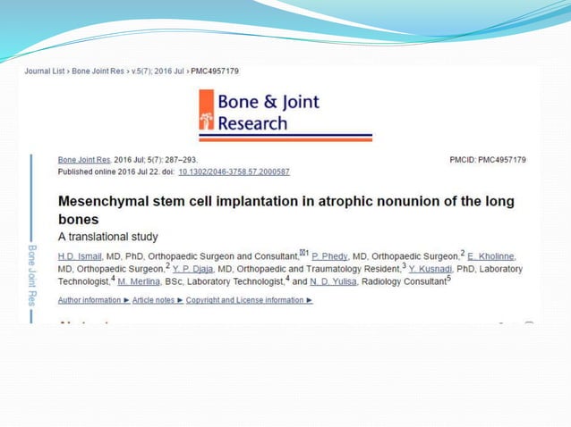 Orthopaedic tissue engineering | PPT