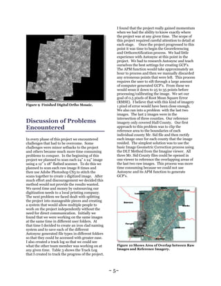 Digital Ortho Image Creation of Hall County Aerial Photos Paper | PDF