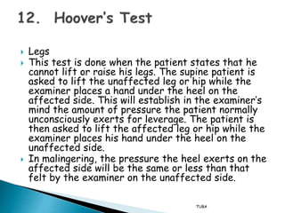 Orthopeadic tests | PPT
