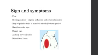Ant.shoulder dislocation | PPT