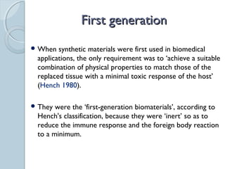 Orthopedic biomaterials | PPT