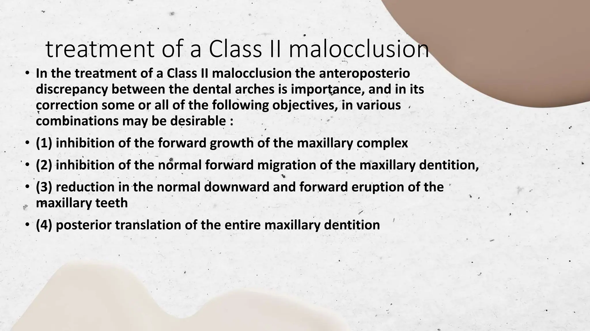 Orthopedic coordination of dentofacial development in skeletal Class II ...