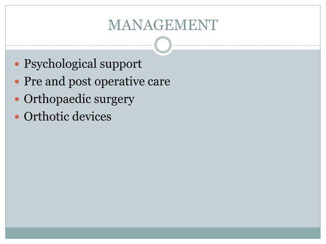 Orthopedic disorders in children | PPTX