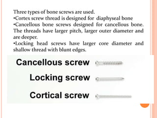 Orthopedic implants used in Operation Theater | PPTX