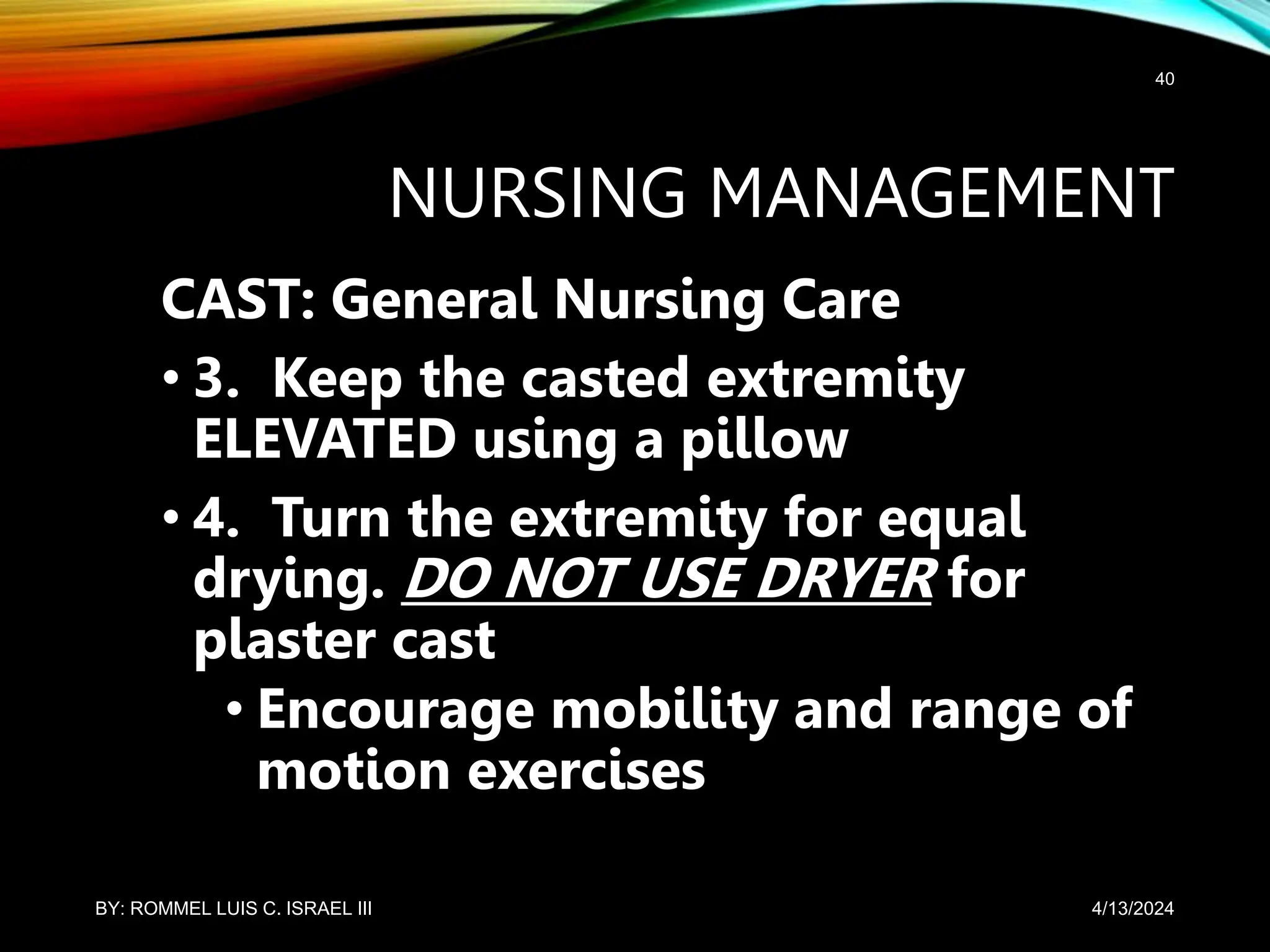 ORTHOPEDIC NURSING: CARE OF THE CLIENT WITH MUSCULO-SKELETAL DISORDER | PPT