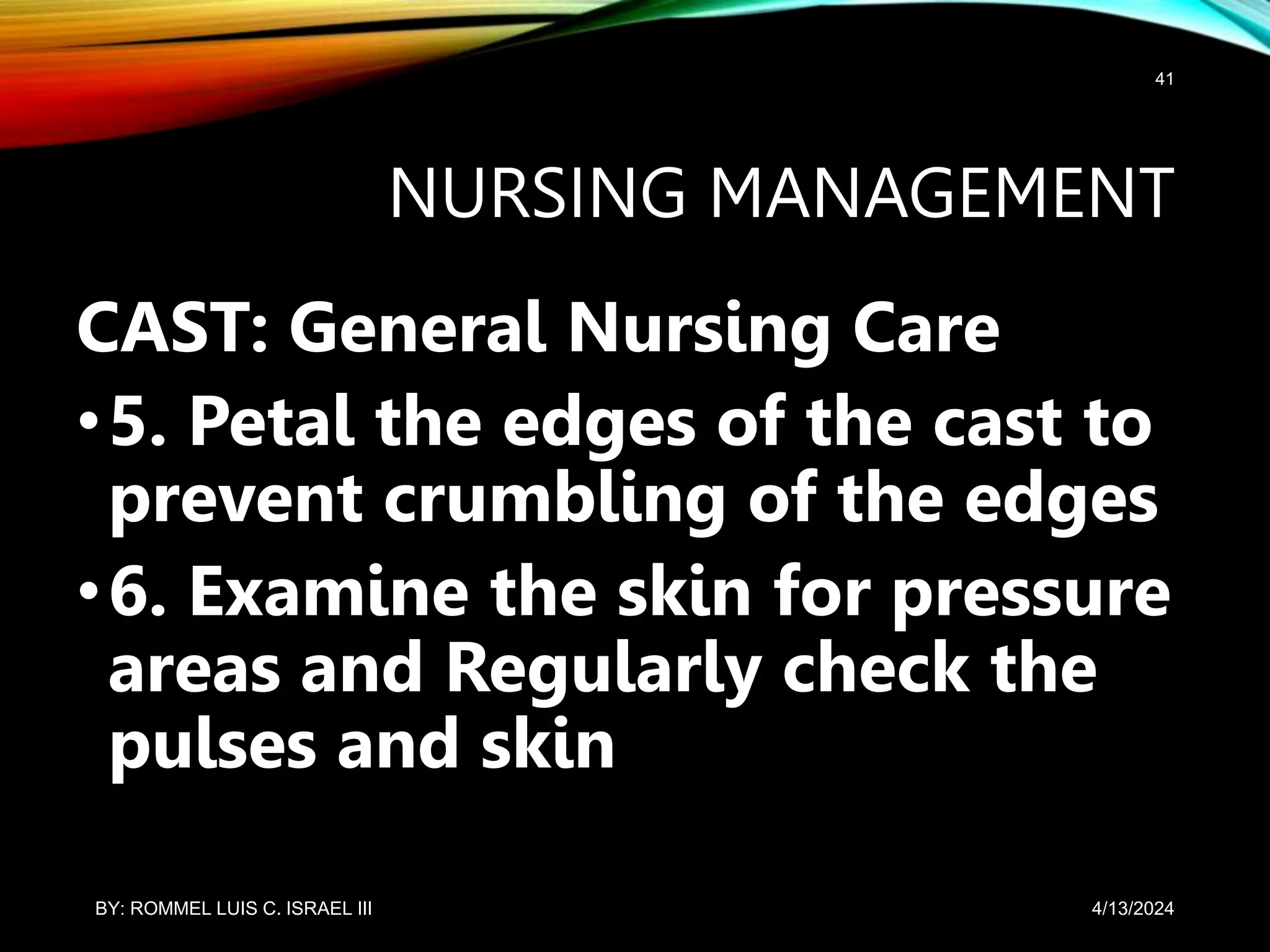 ORTHOPEDIC NURSING: CARE OF THE CLIENT WITH MUSCULO-SKELETAL DISORDER | PPT