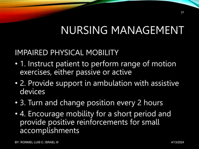 ORTHOPEDIC NURSING: CARE OF THE CLIENT WITH MUSCULO-SKELETAL DISORDER | PPT