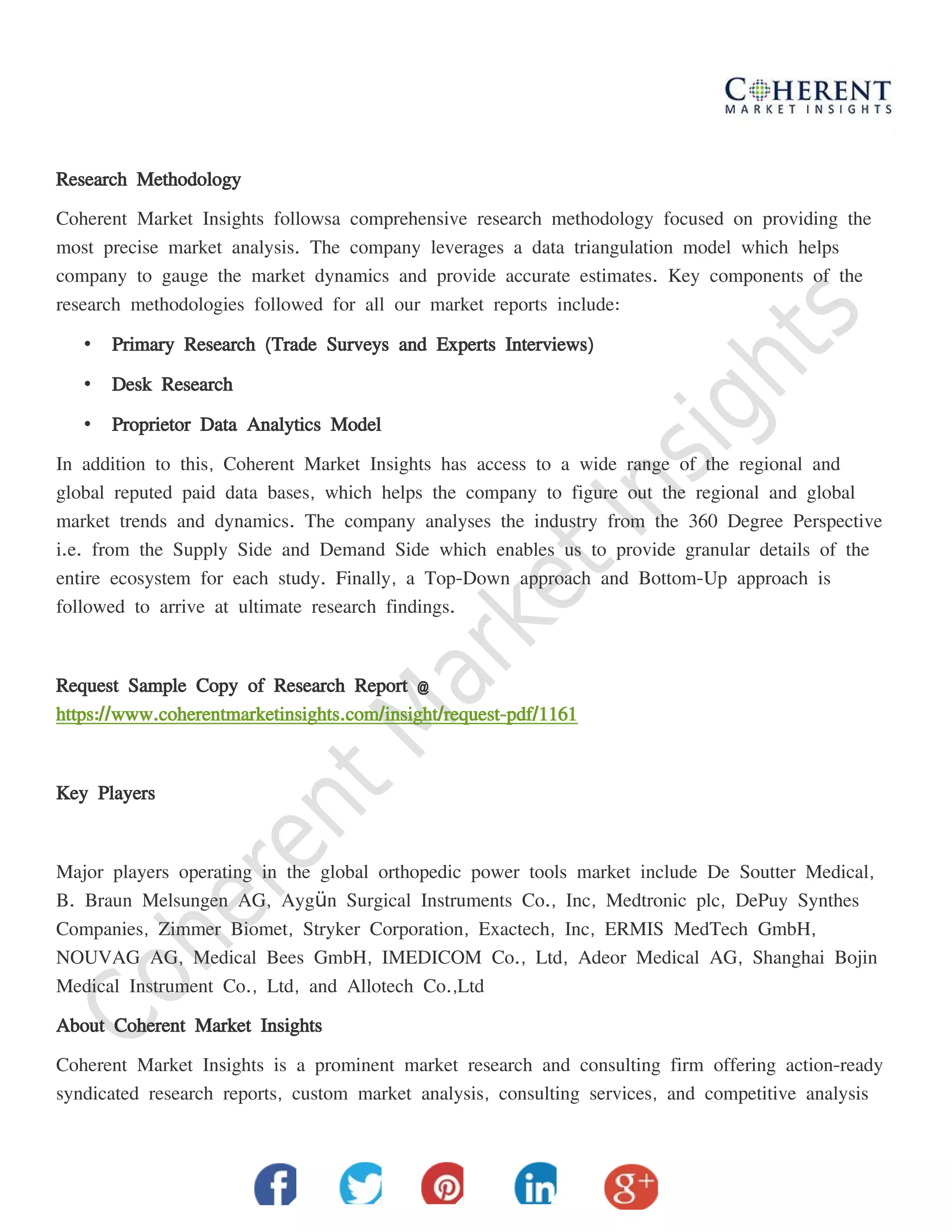 Orthopedic power tools | PDF