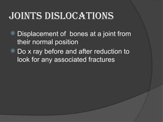acute Orthopedics emergencies for undergraduate doctors. | PPTX
