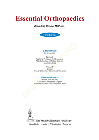 Orthopedics Maheshwari 5th edition.pdf