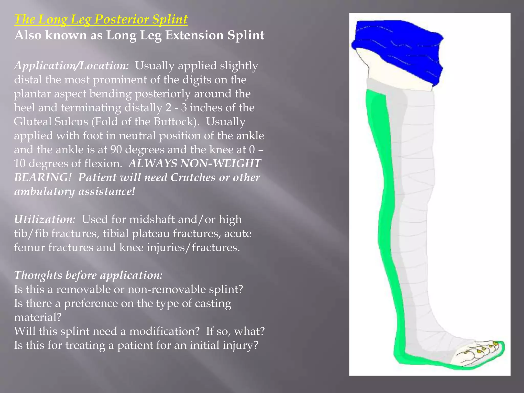 Orthopedic splinting | PPTX