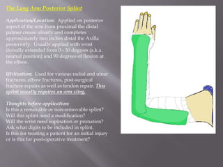 Orthopedic splinting | PPTX