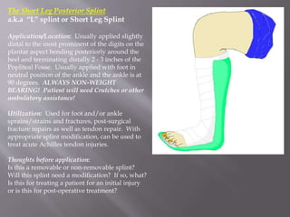 Orthopedic splinting | PPT
