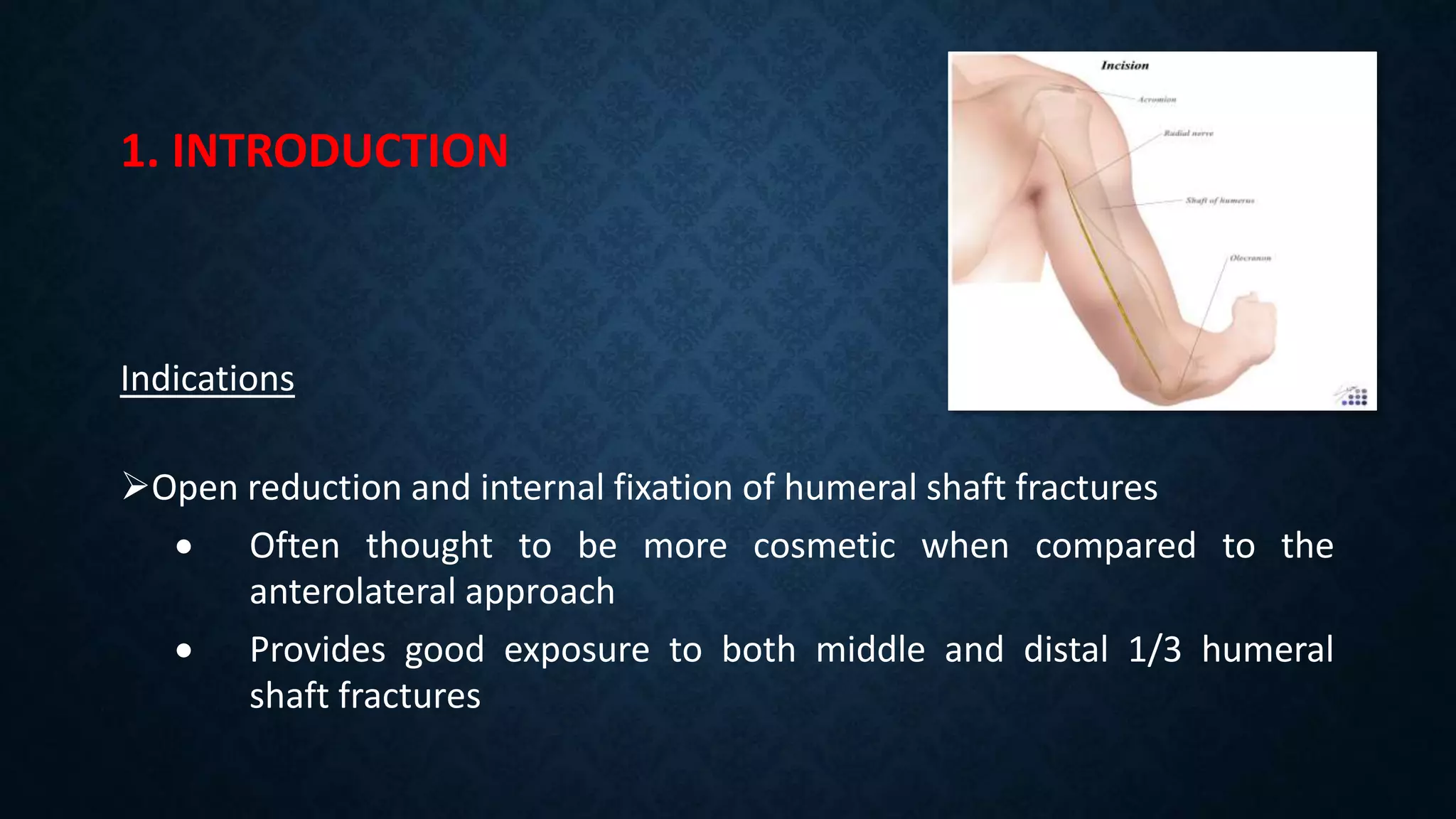 (Orthopedics) post. approach to the humerus by dr. kalimullah wardak ...