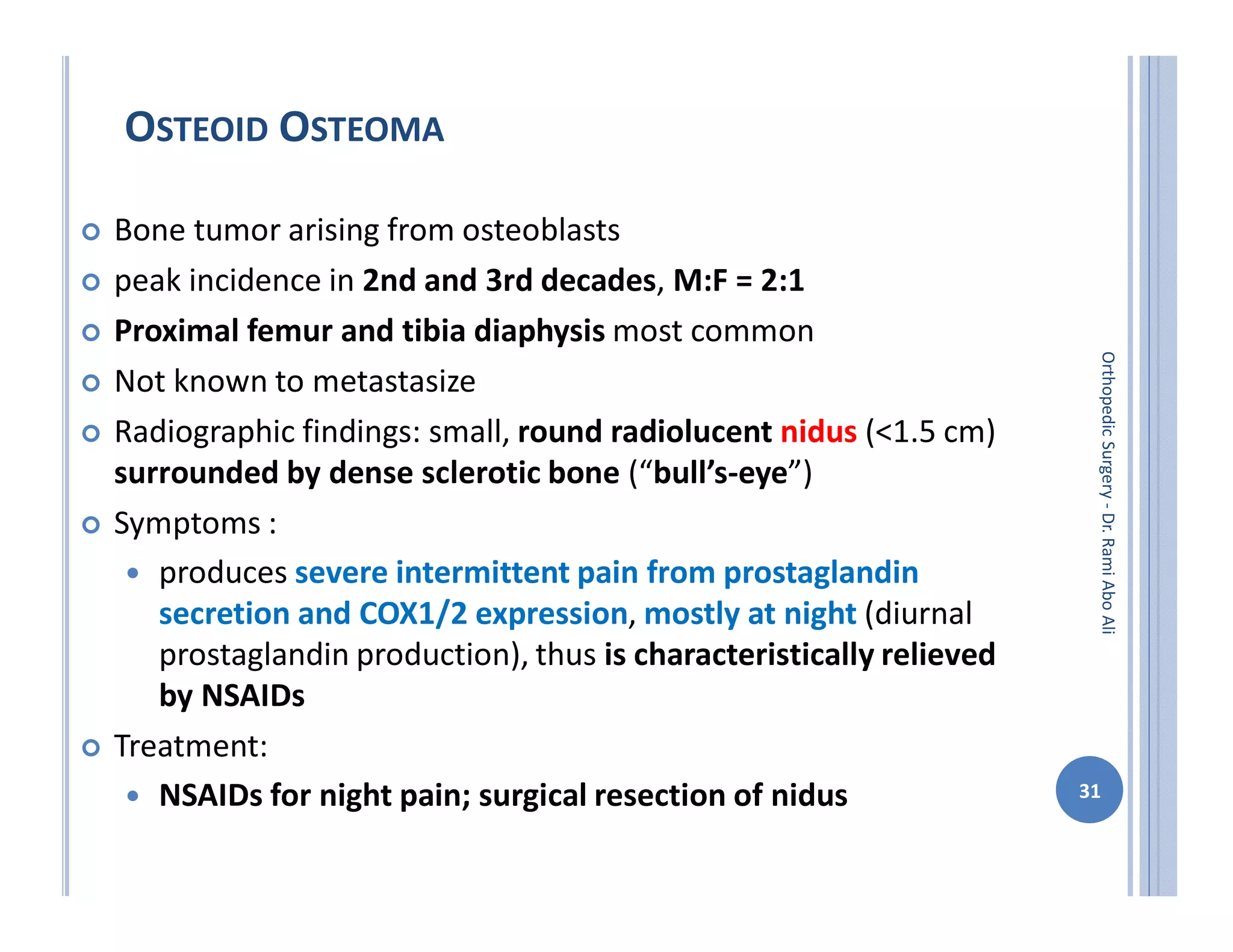 Orthopedic surgery 11th bone tumors | PDF