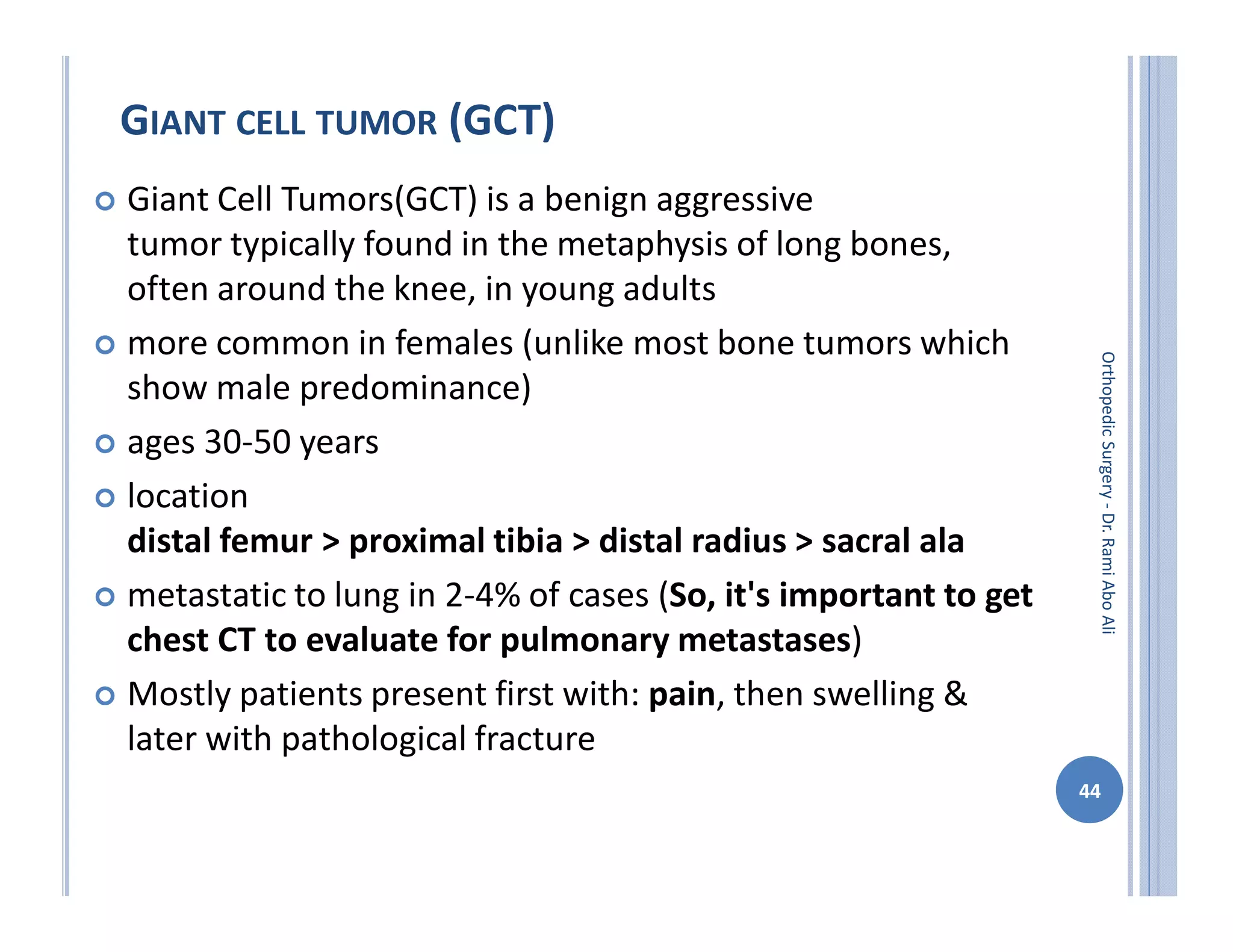 Orthopedic surgery 11th bone tumors | PDF