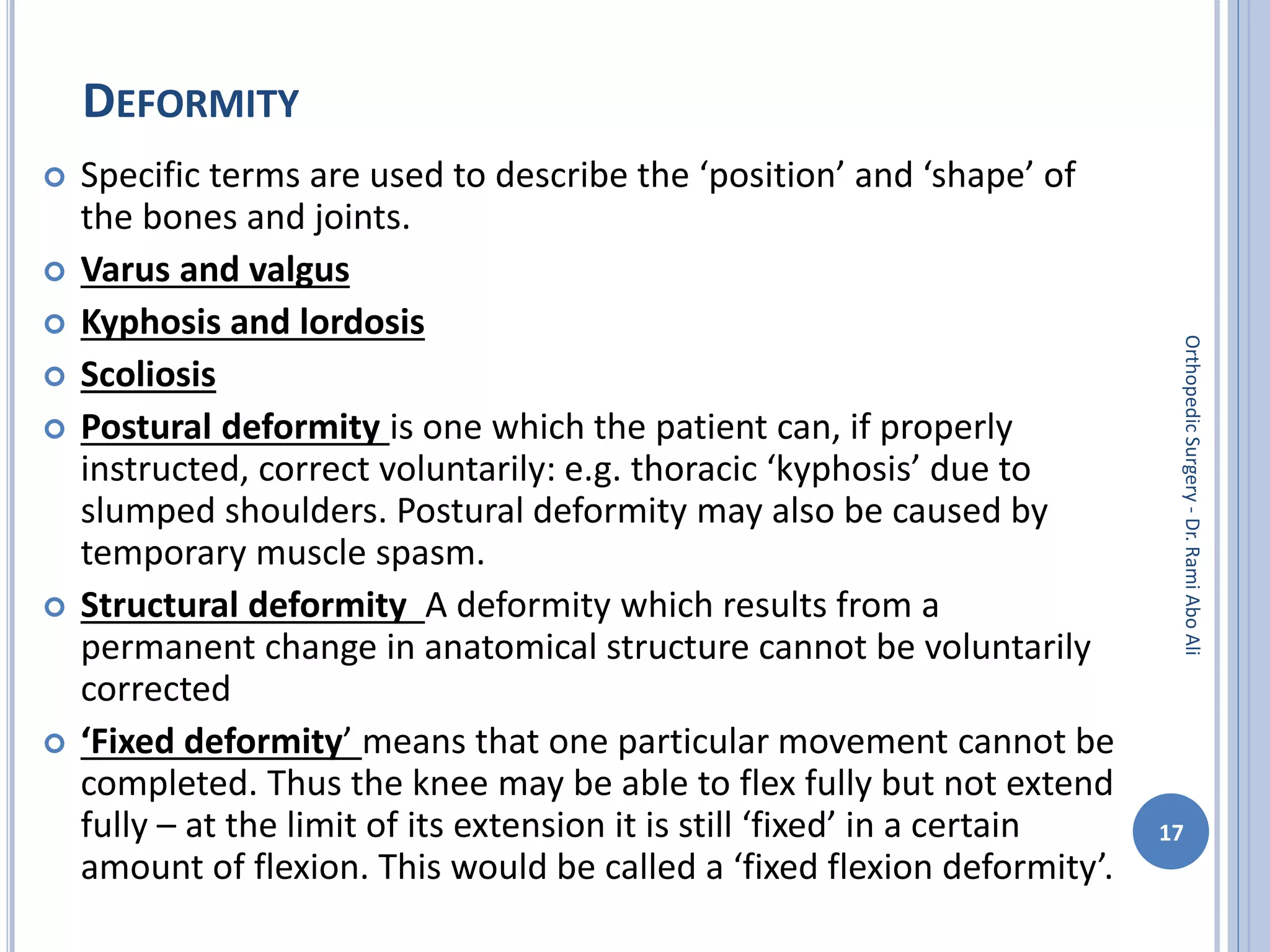 Introduction to Orthopedic surgery | PPTX