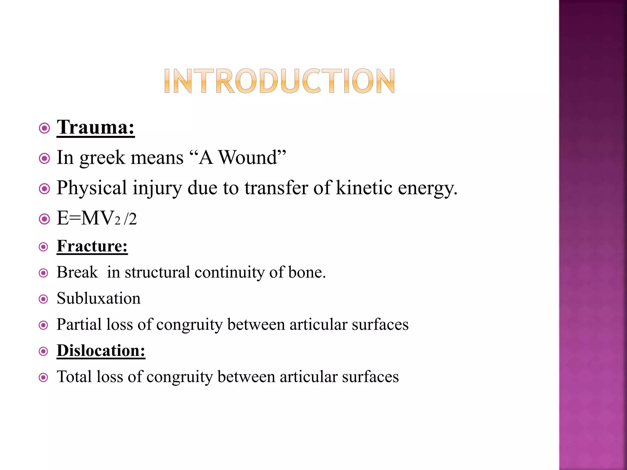 Orthopedic trauma care | PPTX