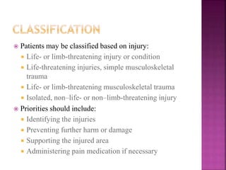 Orthopedic trauma care | PPTX