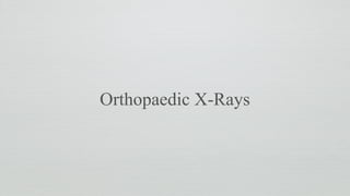 Orthopaedic Important X-rays for final year MBBS. | PPT