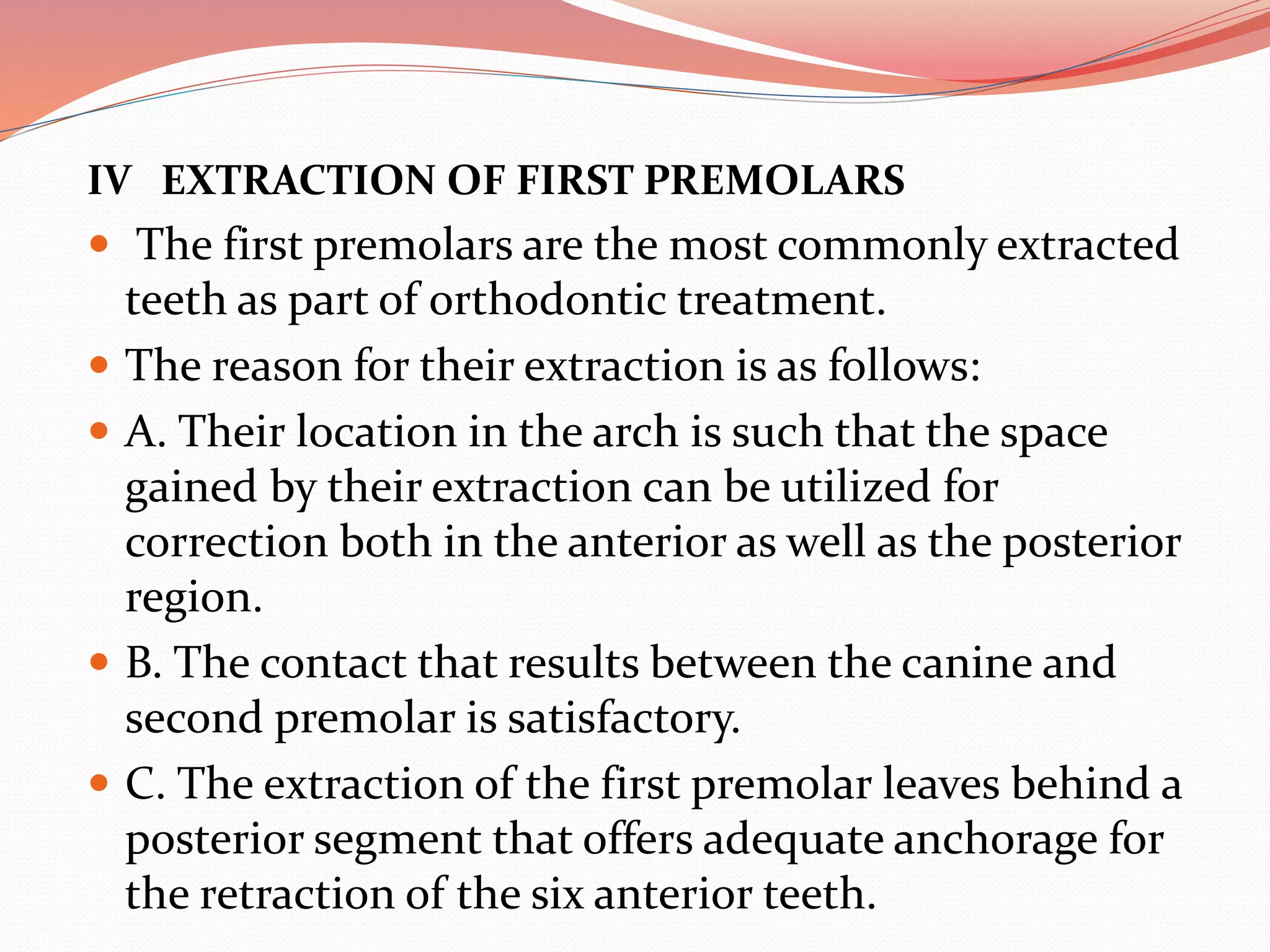 Extraction in orthodontics by anchel | PPTX