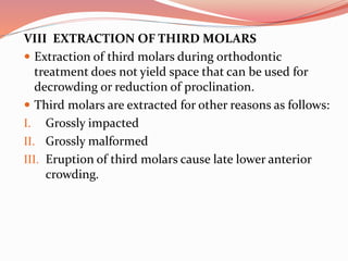 Extraction in orthodontics by anchel | PPTX