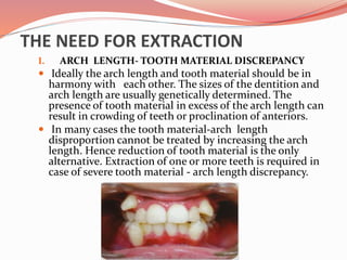 Extraction in orthodontics by anchel | PPTX