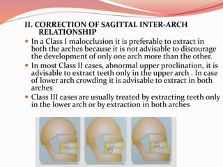 Extraction in orthodontics by anchel | PPTX