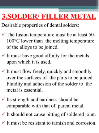 orthodontics- soldering and welding | PPTX