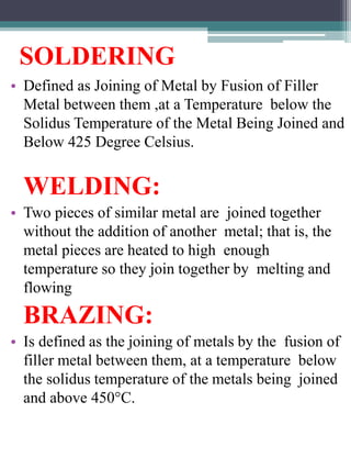 orthodontics- soldering and welding | PPTX
