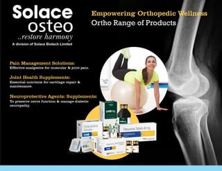 Ortho Products Franchise-solace biotech limited | PDF