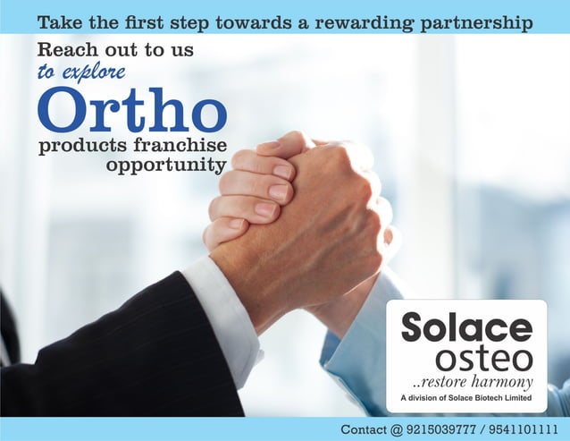 Ortho Products Franchise-solace biotech limited | PPT