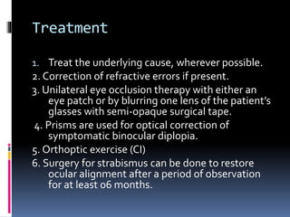 Orthoptic approach to dipolopia | PPTX