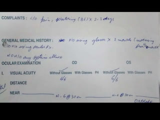 Orthoptic evaluation 1 | PPTX