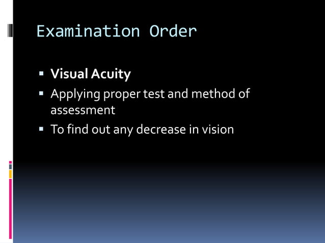 Orthoptic examination | PPTX | Eye and Vision Conditions | Diseases and ...