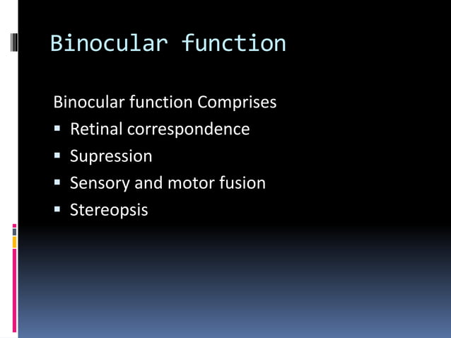Orthoptic examination | PPTX | Eye and Vision Conditions | Diseases and ...