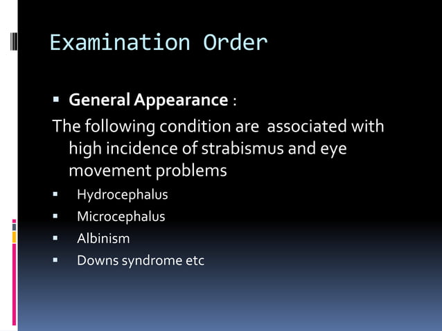 Orthoptic examination | PPTX | Eye and Vision Conditions | Diseases and ...